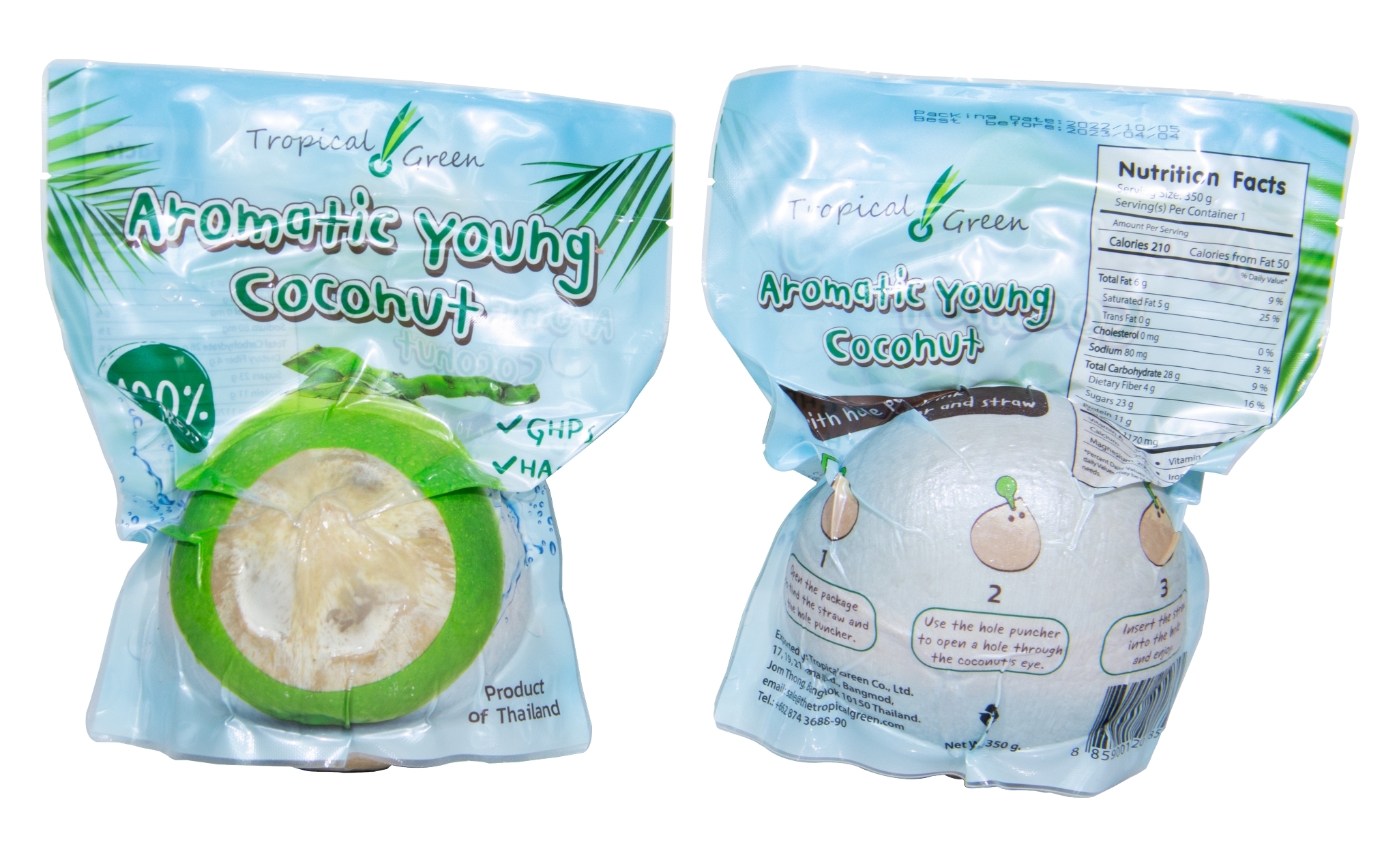 Coconut in Vacuum Pack | Tropical Green